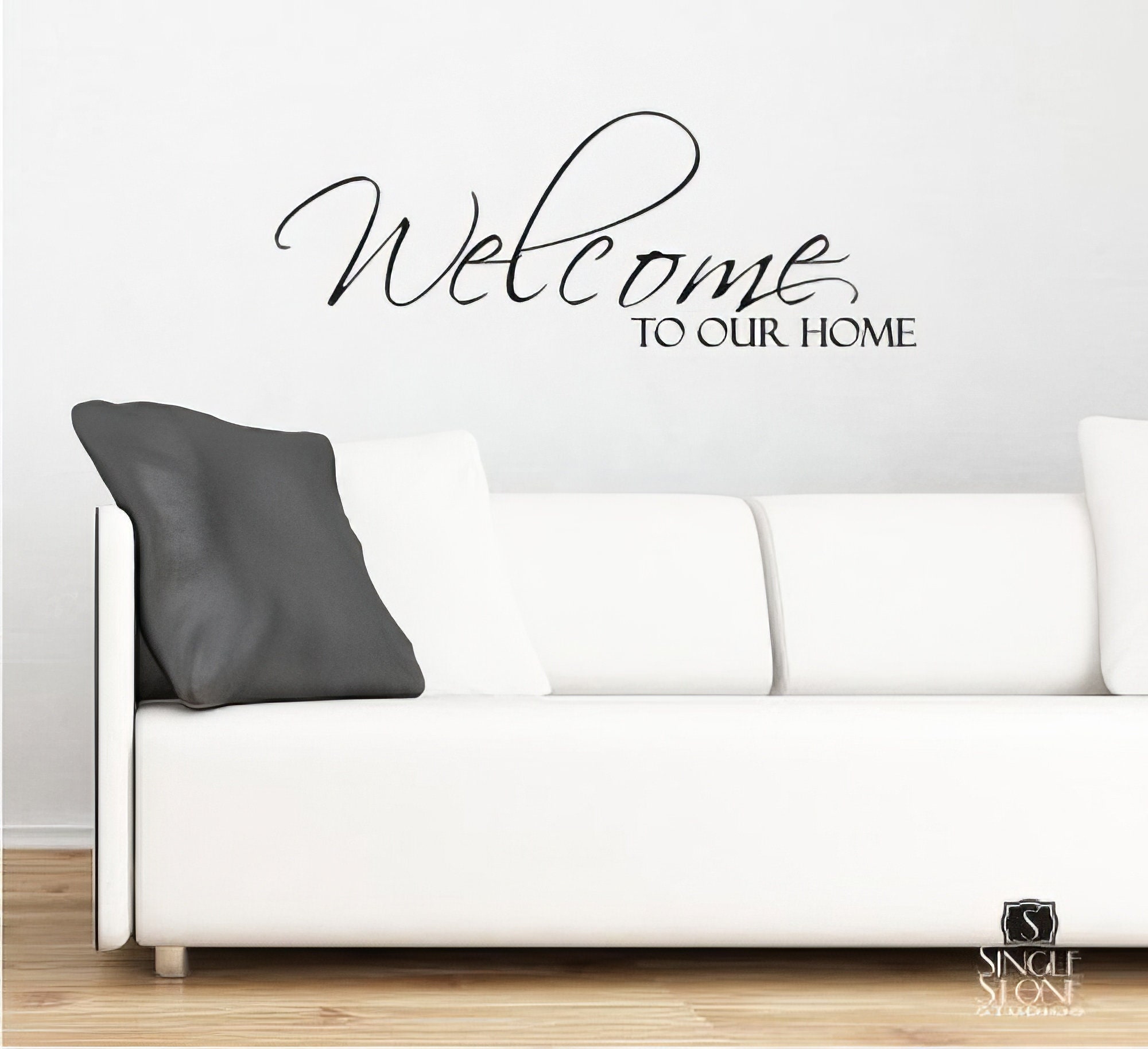 Welcome to Our Home Wall Decal - Vinyl Stickers Art Words Lettering ...