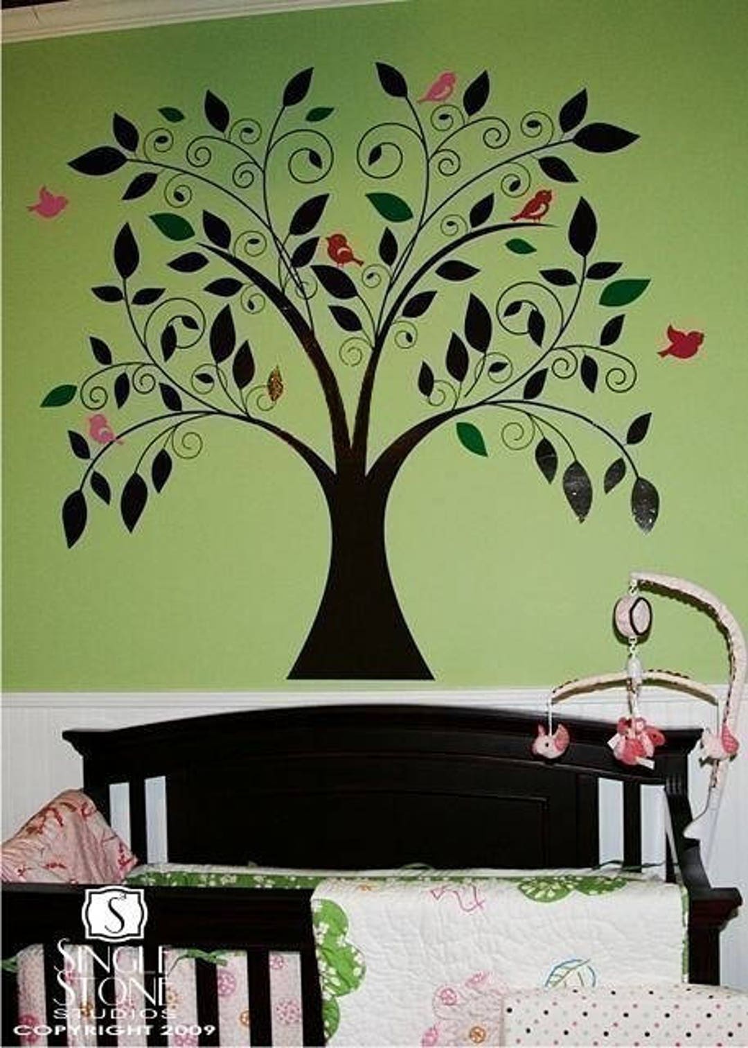 Nursery Tree Wall Decal Whimsical Nursery Vinyl Stickers Art - Etsy