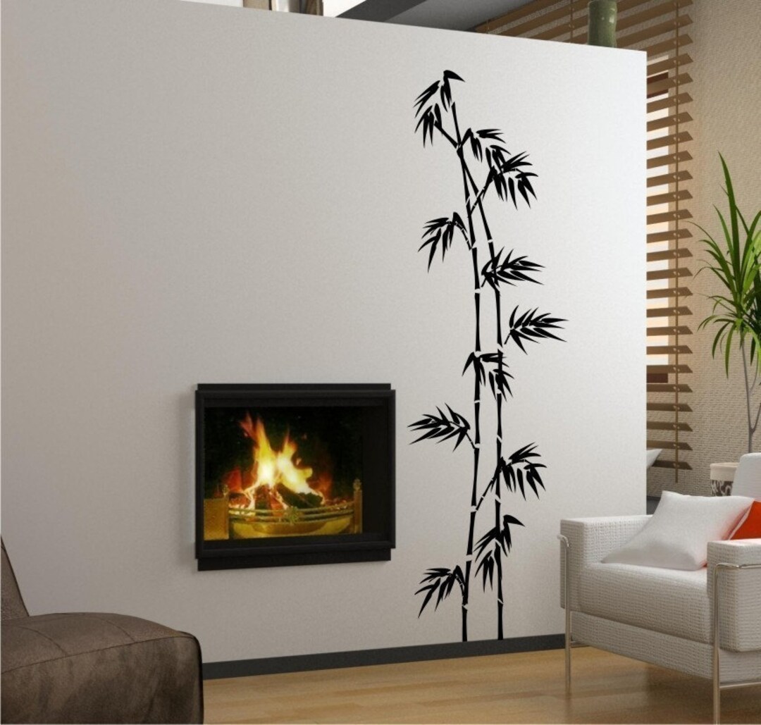 Tall Bamboo Wall Decal - Vinyl Wall Stickers Art Custom Home Decor - Etsy