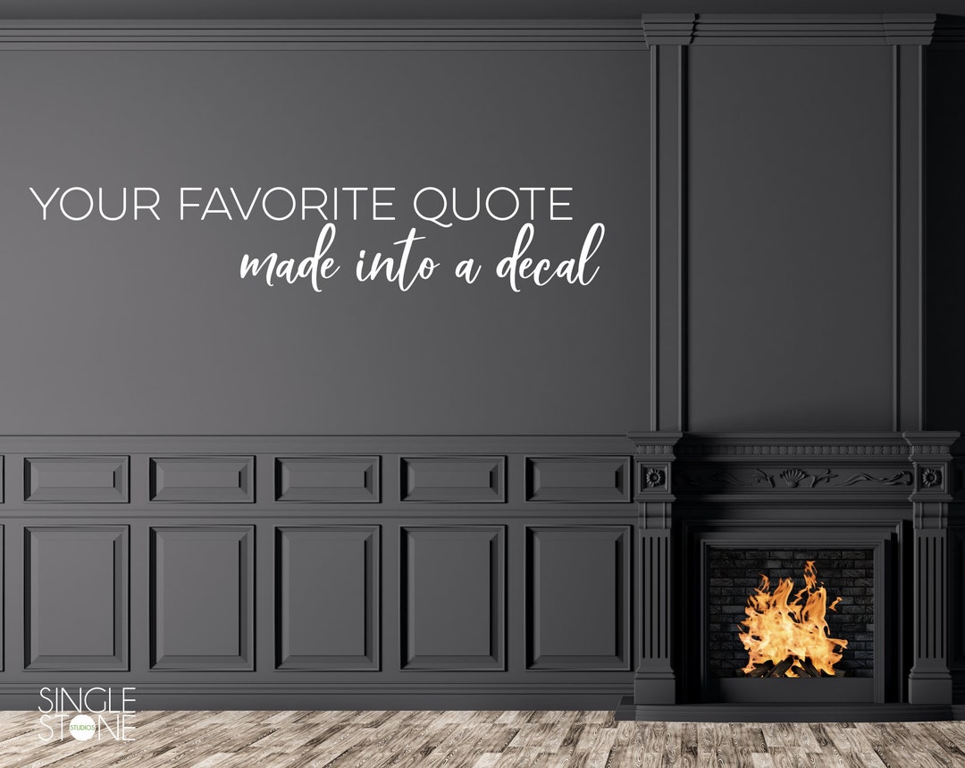 Custom Wall Decal Quote: Personalized Vinyl Lettering - Etsy