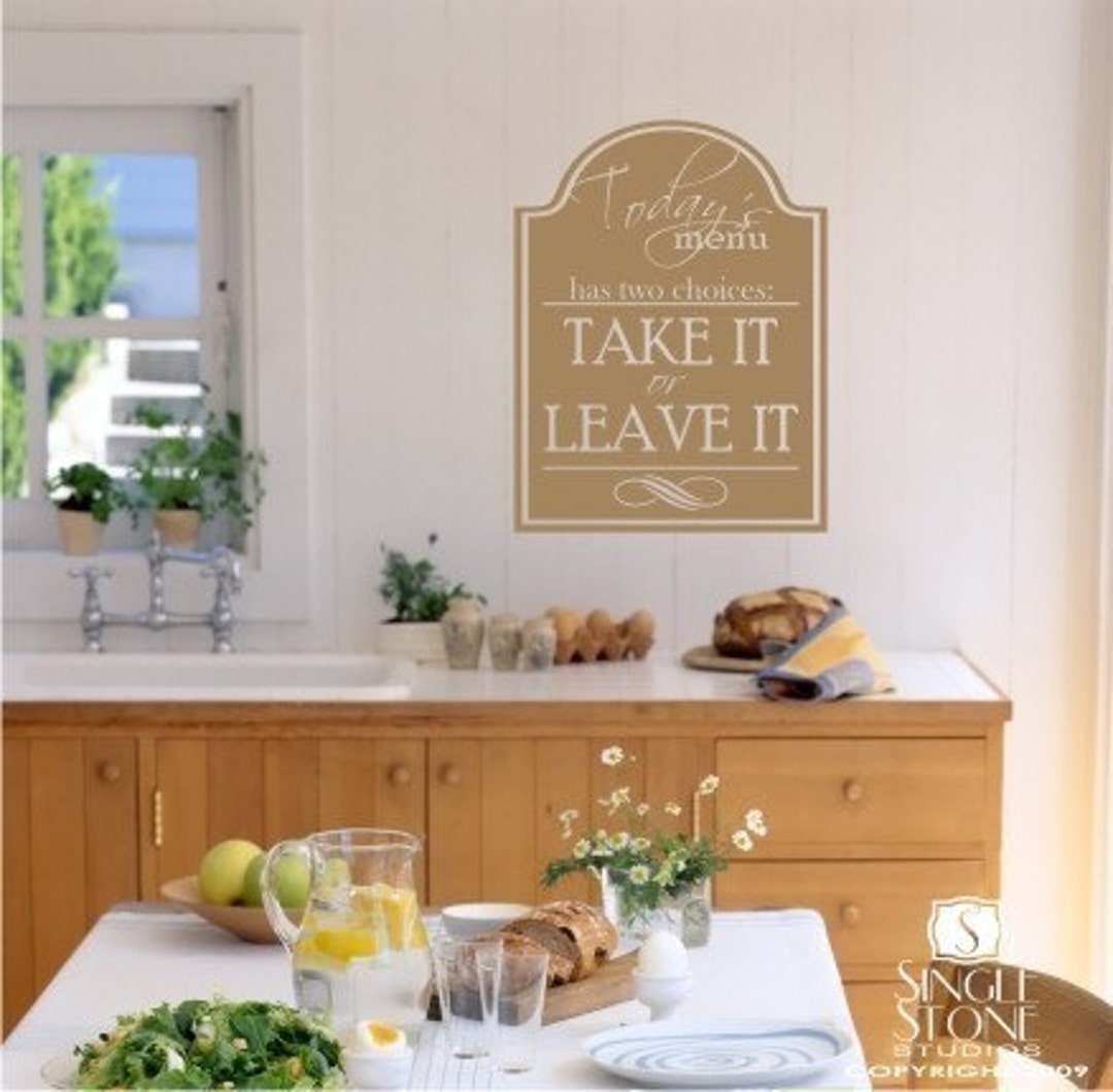 Wall Decals Kitchen Menu Sign Vinyl Wall Stickers Art - Etsy