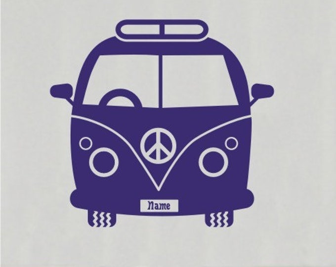 VW Peace Van Wall Decal Stickers Art Graphics - Etsy