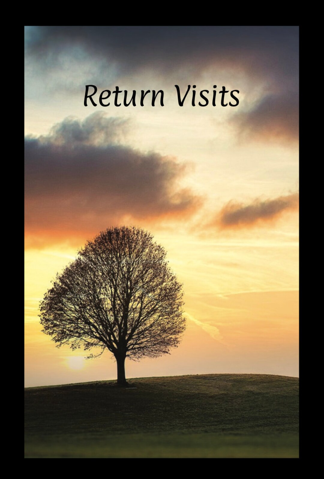 Jehovah Witness Return Visit Log Notes Letter & Phone Call Ministry ...