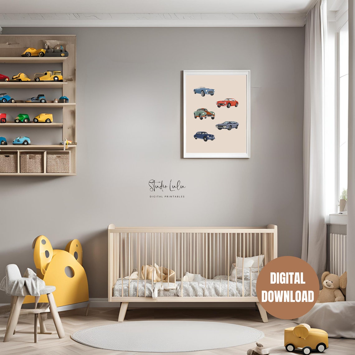 Printable Classic Vintage Cars Cars Print for Kids Room Racing, Cars ...