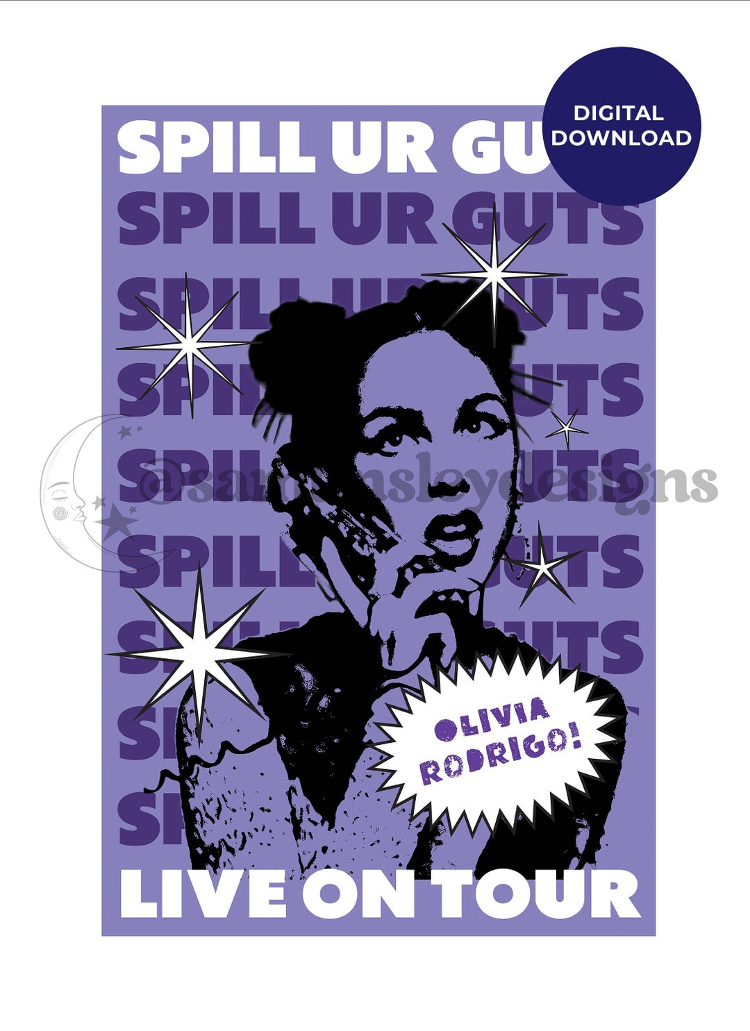 Olivia Rodrigo - Spill Ur Guts Poster - Etsy
