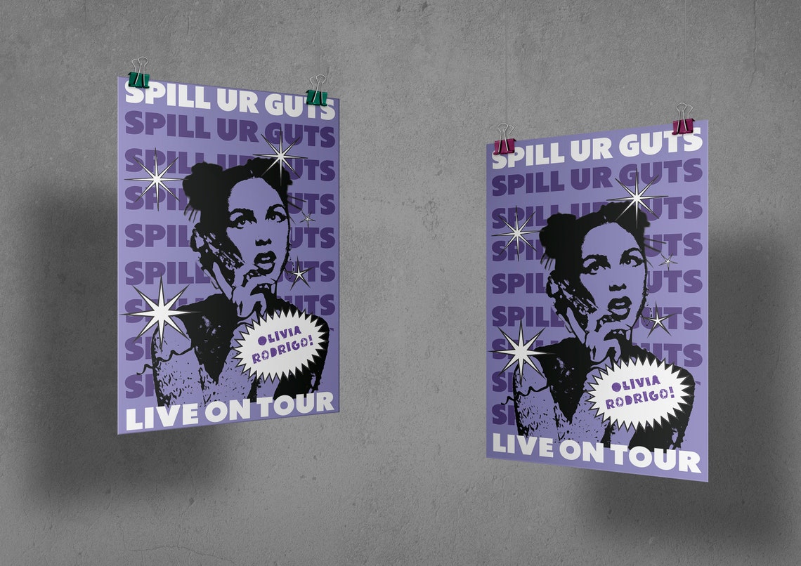 Olivia Rodrigo - Spill Ur Guts Poster - Etsy