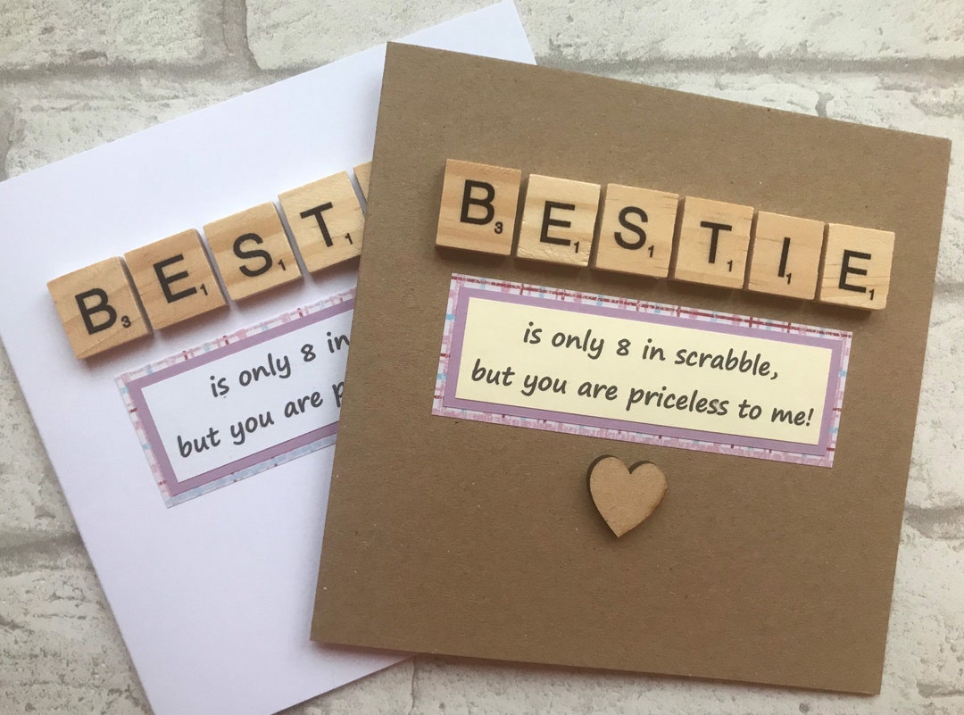 Handmade Bestie Card / Best Friend Card / Happy Birthday Bestie Card ...