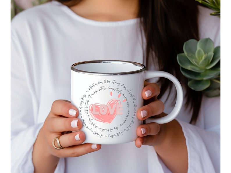 Love Is.. 1 Corinthians Bible Verse Mug Motivational Christian Mug ...