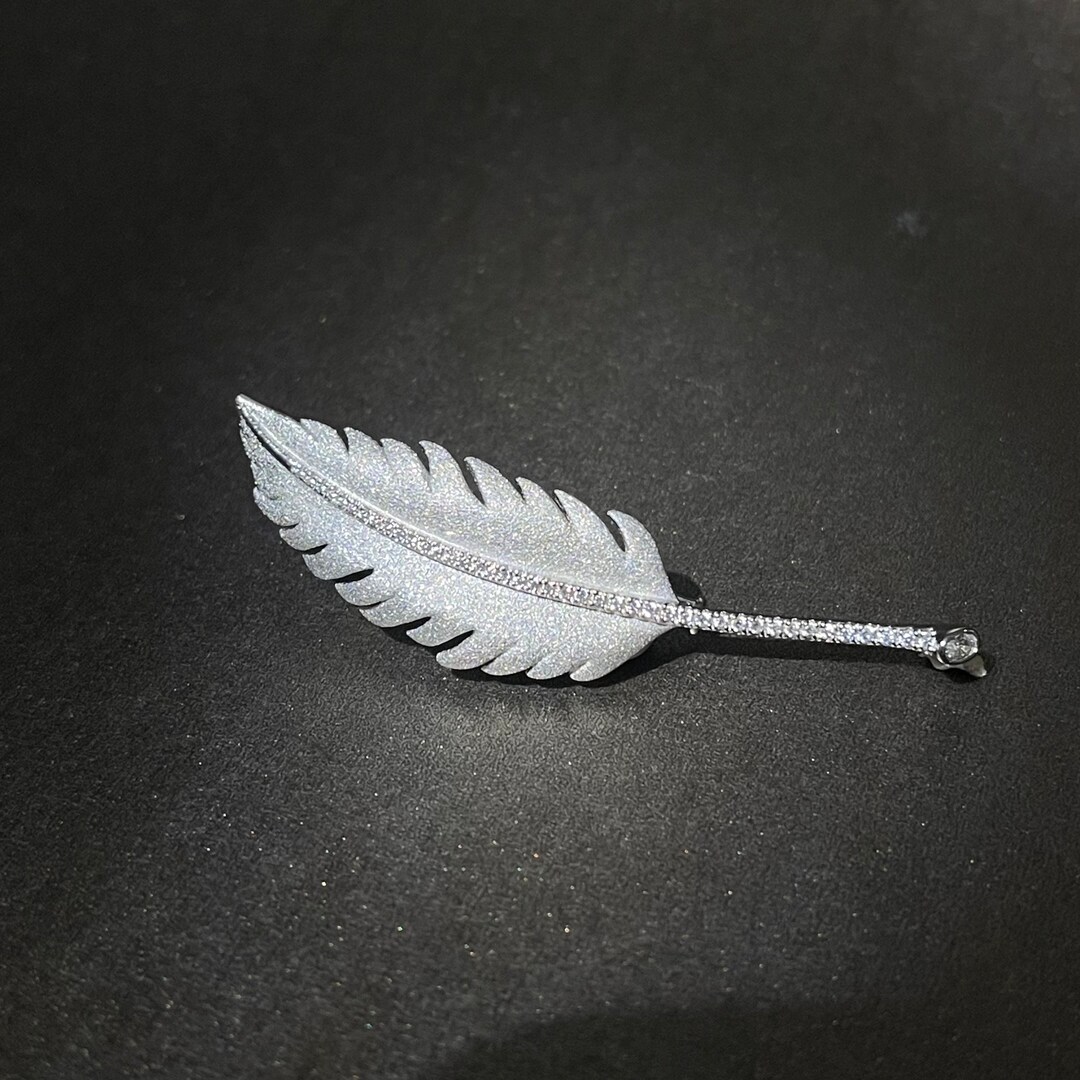 In-house Designed Feather Quill Brooch Pendant | Dreamcraft Charms S925 ...