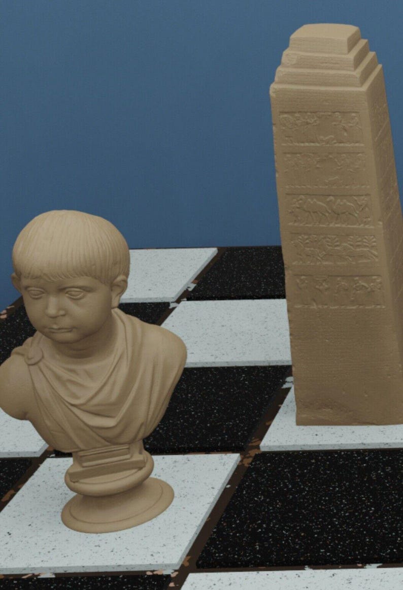 Denmark Museum Chess Set - Unpainted - Novelty Chess Set - Ready to ...