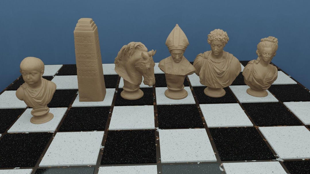 Denmark Museum Chess Set Unpainted Novelty Chess Set 16 or 32 Pieces - Etsy