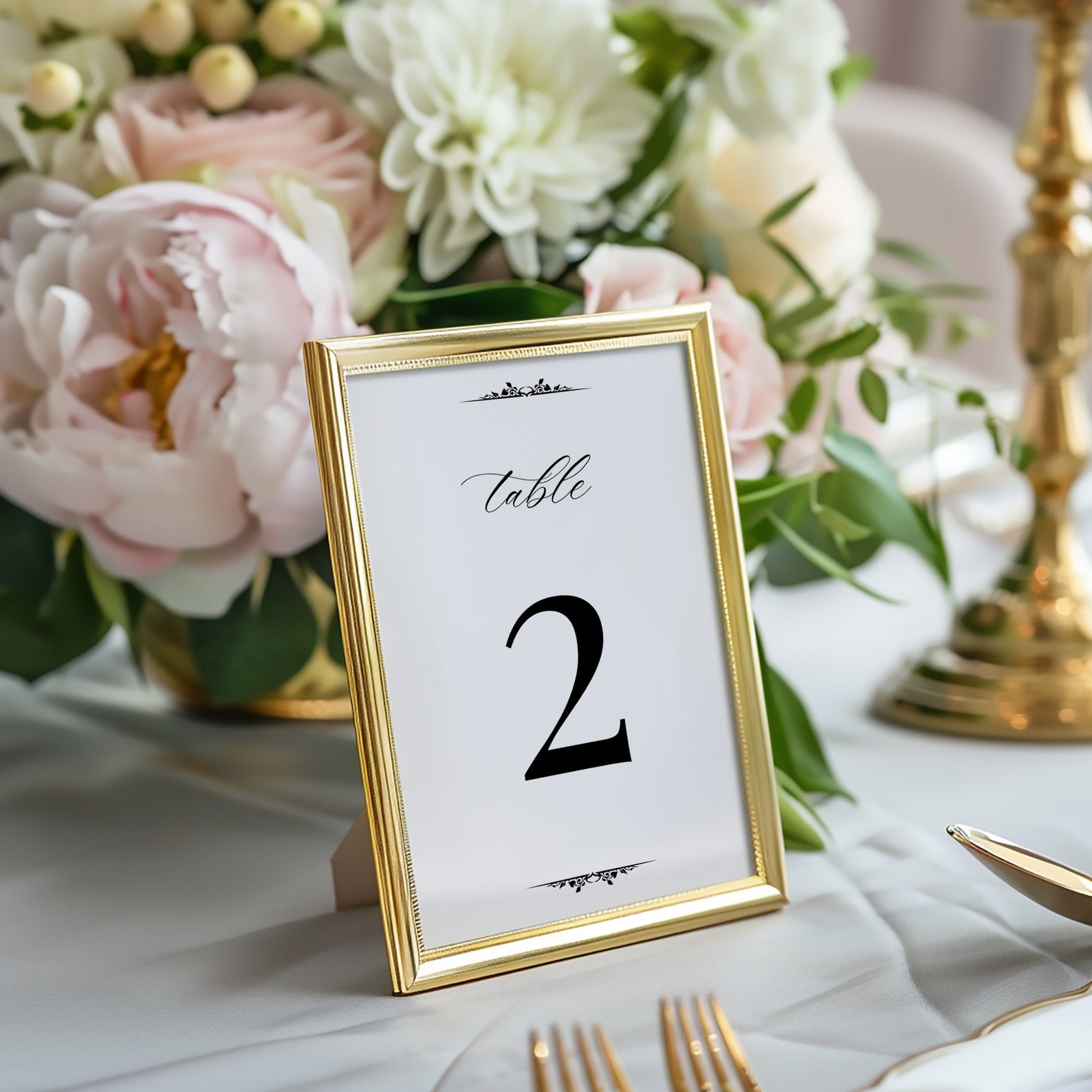 Minimalist Wedding Table Numbers, Modern Table Numbers, Reception Table ...