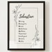 Customized "acrostic" Name - Customized Print Floral Minimalist ...