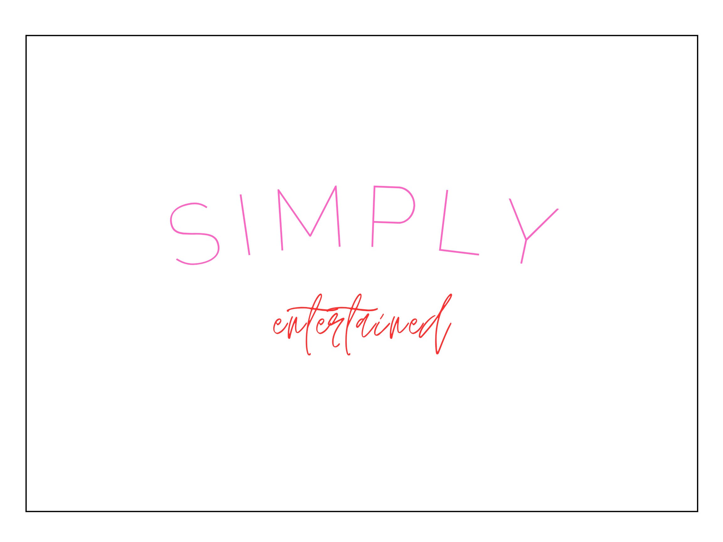 Personalized Clean Minimalist Border Name Poster, Name Sign ...
