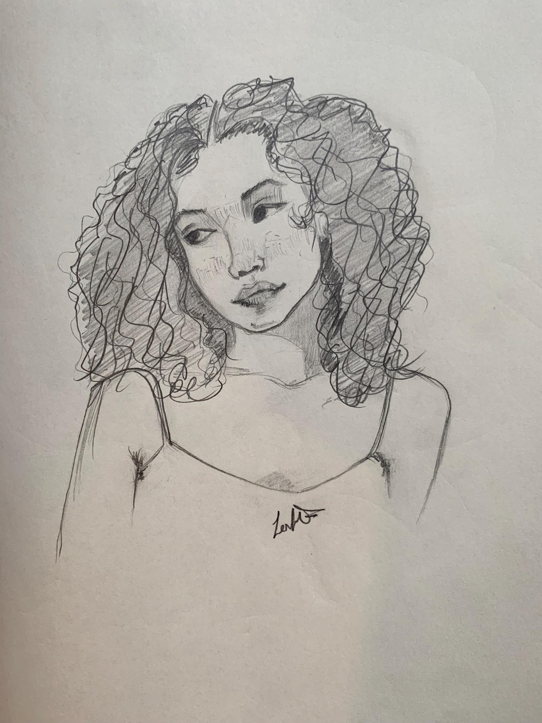 Girl Pencil Drawing Art - Etsy