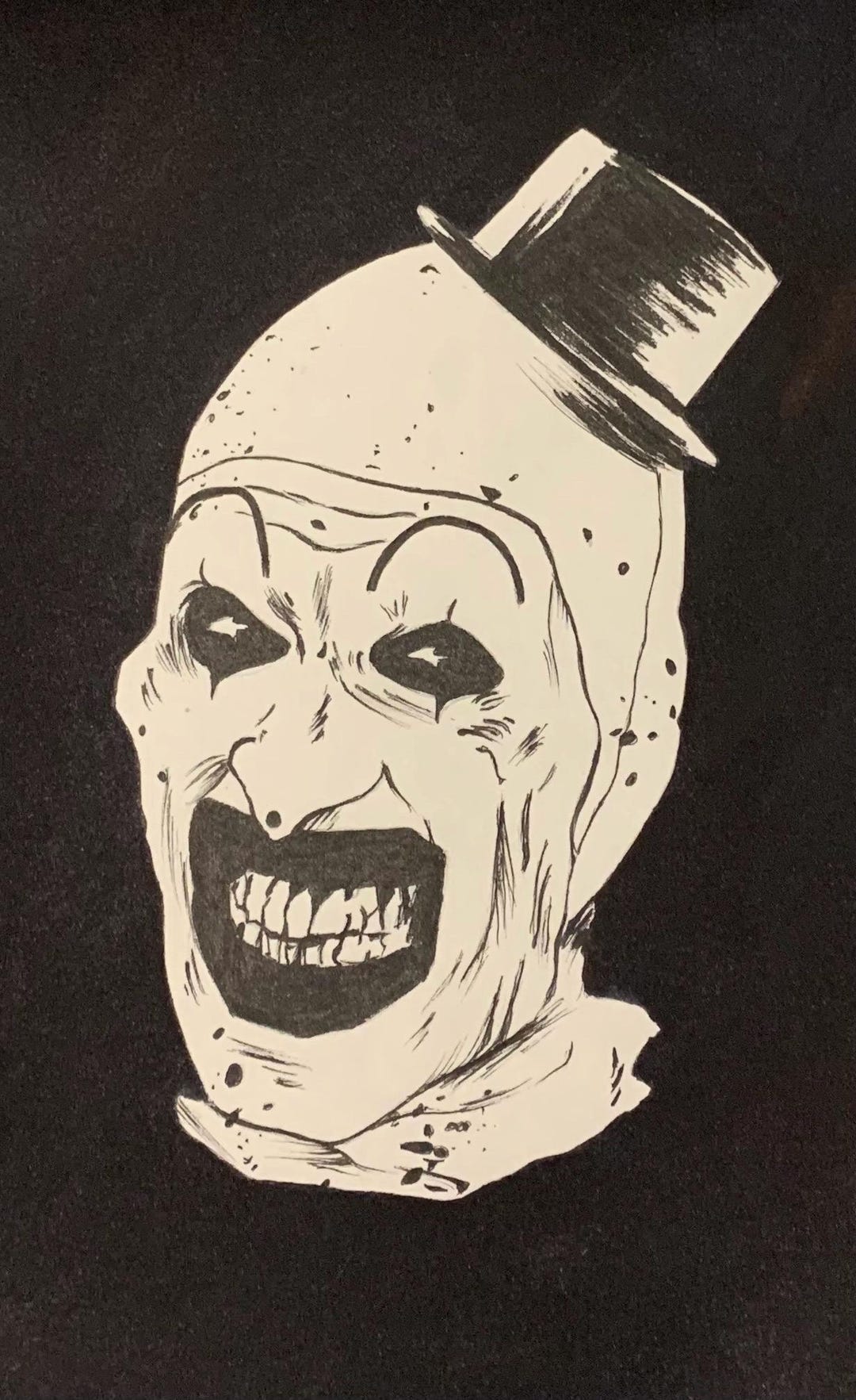 Terrifier Clown Original Drawing Art - Etsy