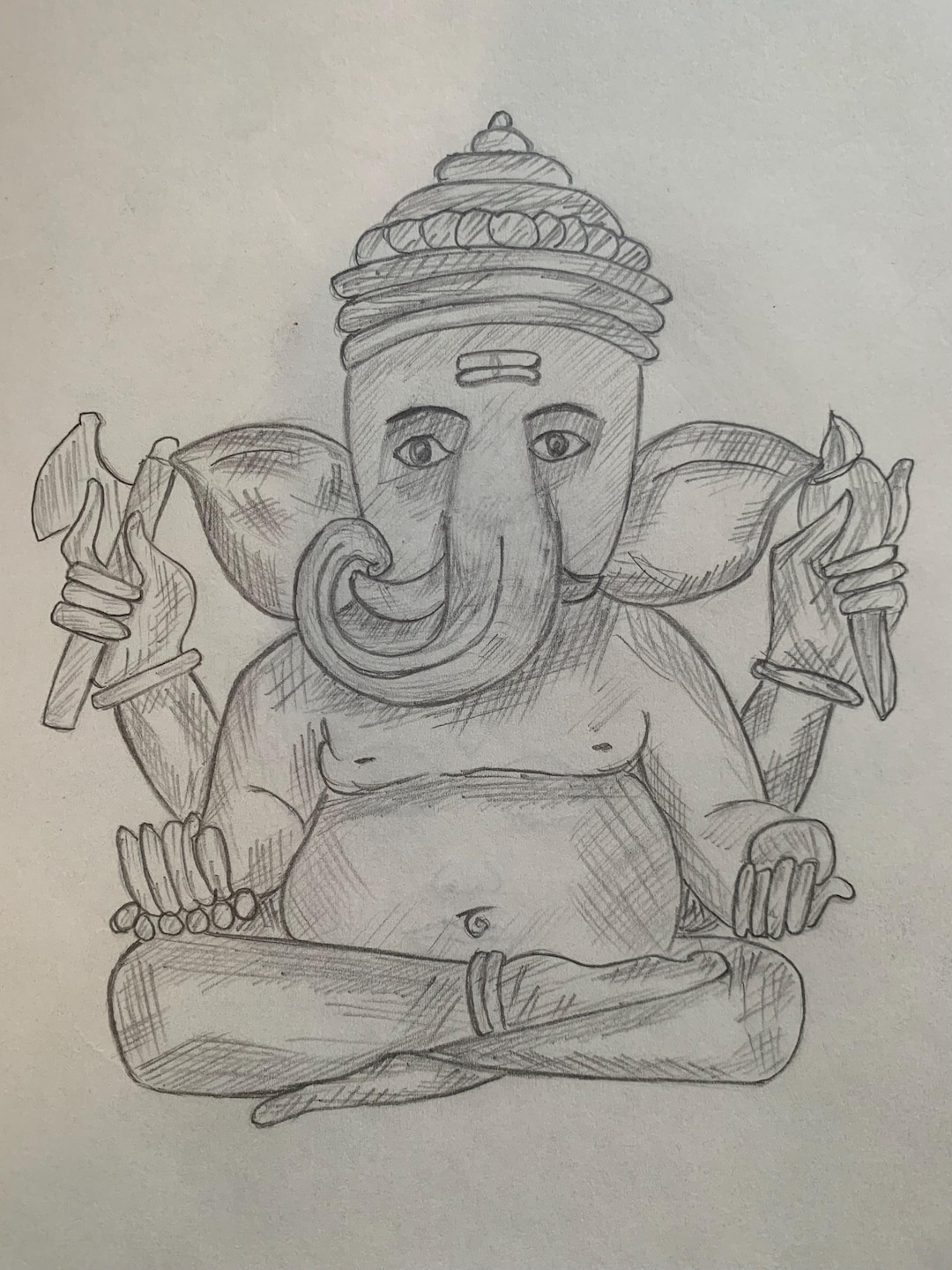 Lord Ganesha Original Pencil Drawing - Etsy