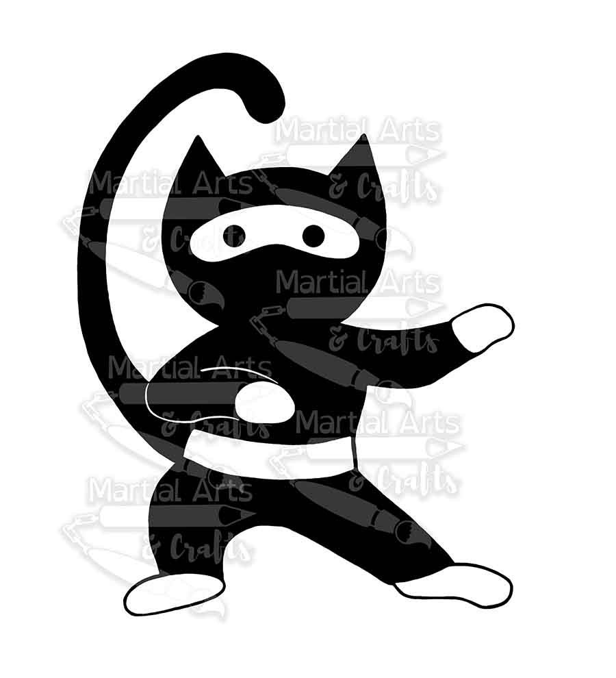 Ninja Cat - Digital File - Etsy