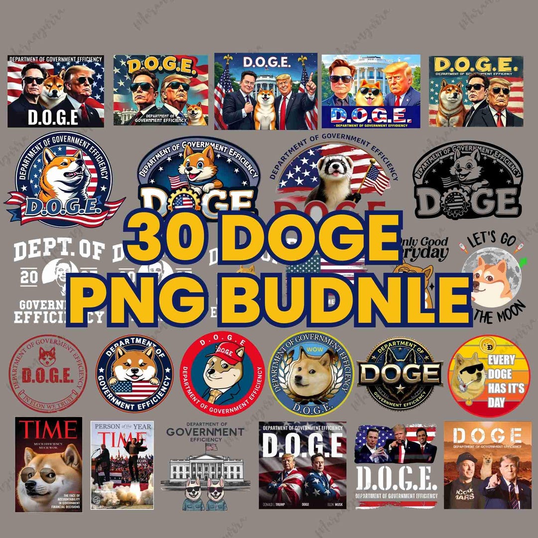 Department of Government Efficieny Parody Seal Bundle Png, Funny DOGE ...