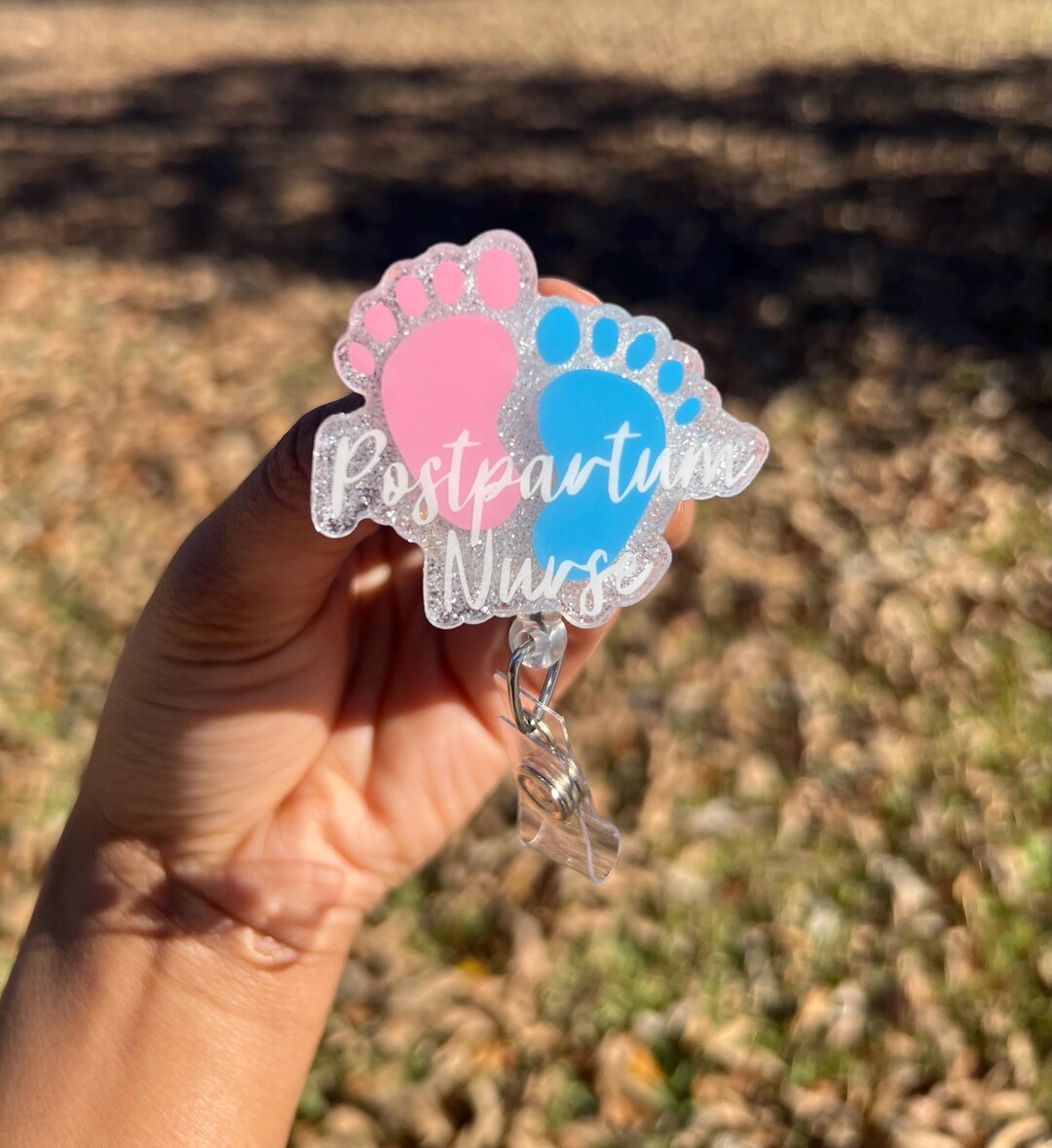 Postpartum Nurse Badge Reel | Mother Baby Nurse Badge Reel | Registered ...