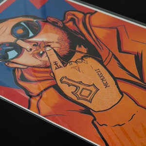 Mac Miller Illustrated Poster // Rap Icon // Neon Art Print // Hip-hop ...