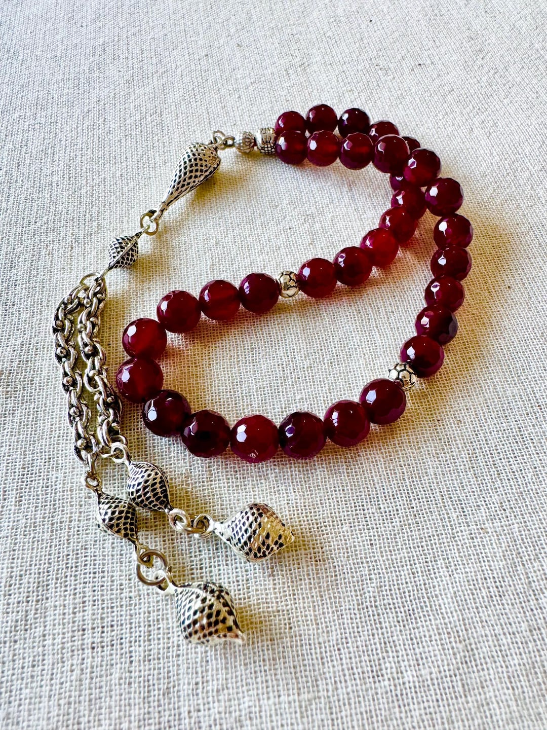 Real Yemen Agate Akik Gemstone, Islamic Prayer 33 Beads, Tasbih, Tesbih ...