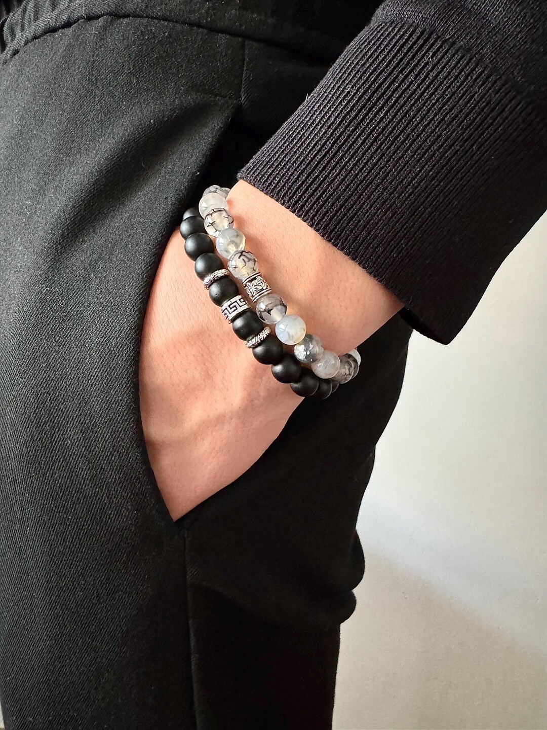 Matte Black Onyx Bracelet, Certified Gemstone, Healing Bracelet - Etsy
