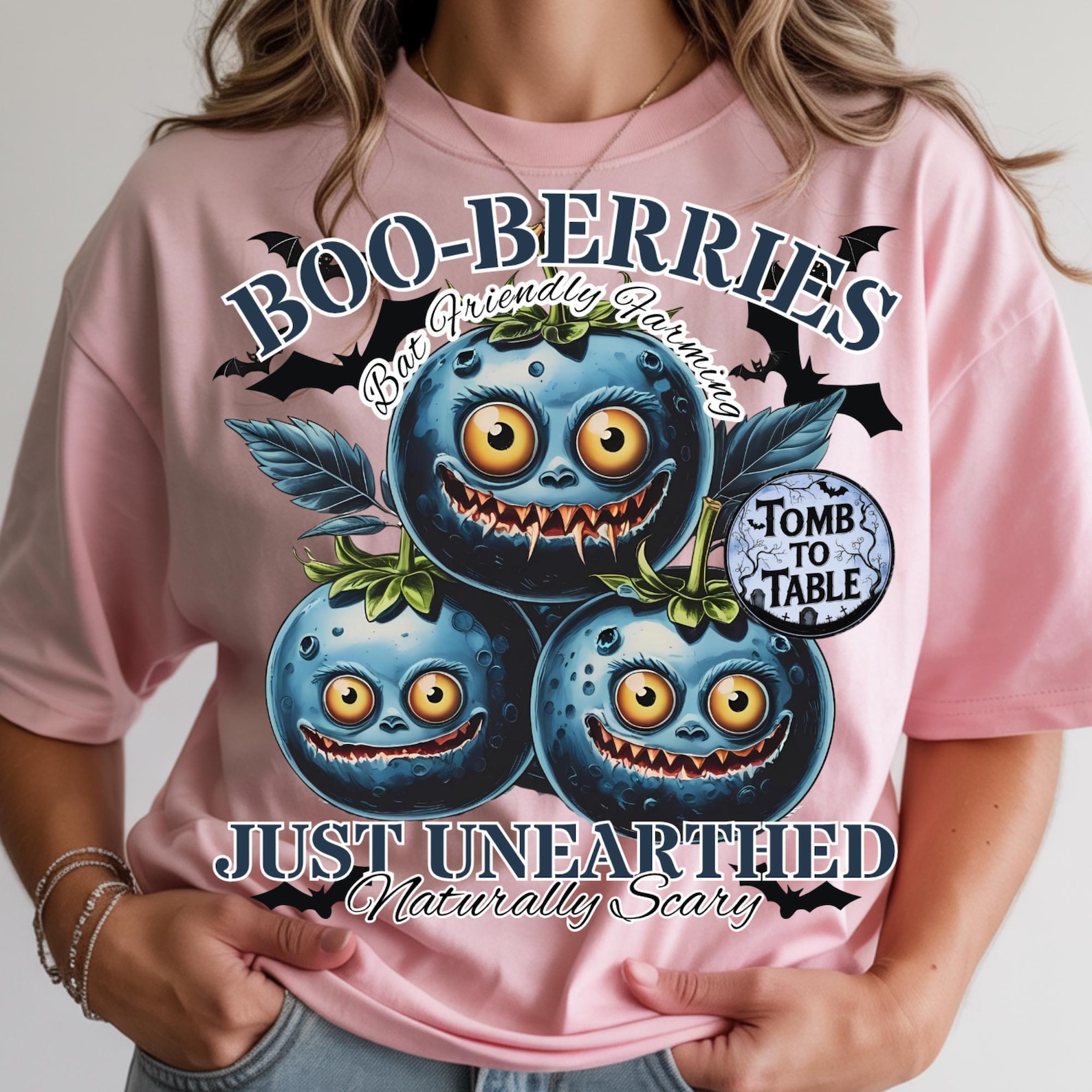 Funny Halloween Blueberry PNG – Boo Berry Horror Fruit Clipart, Creepy ...