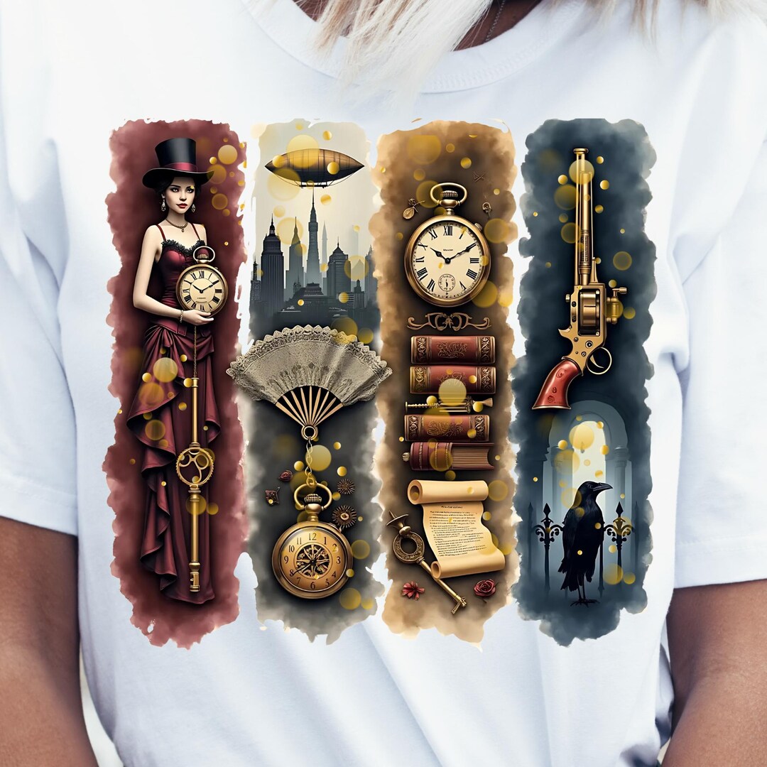 Steampunk Gothic PNG: Victorian Clockwork, Dark Academia Clipart ...