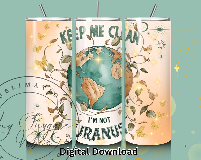 World Earth Day Humor 2025 Skinny Tumbler 20oz Wrap PNG, Funny Keep Me ...