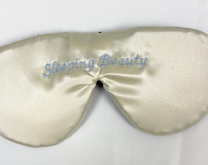 Luxury Silk Personalized Sleep Mask Eye Mask Fully Adjustable - Etsy