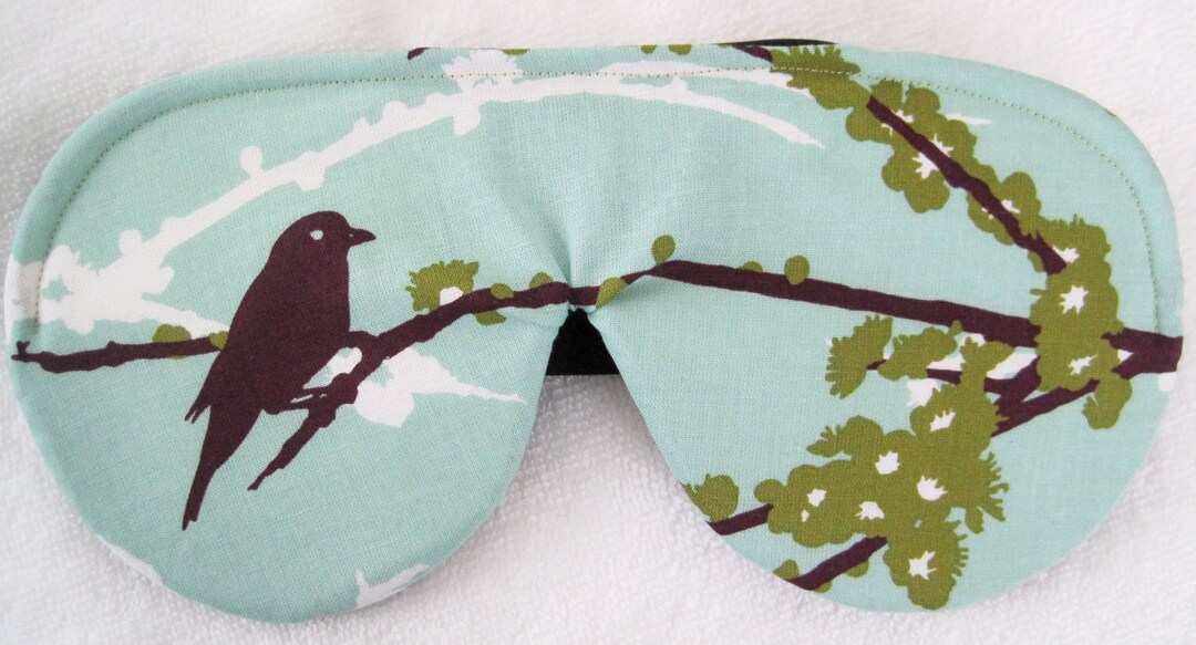 Real Silk and Birds Sleep Mask Eye Mask Travel Mask Eye Pillow Eye ...