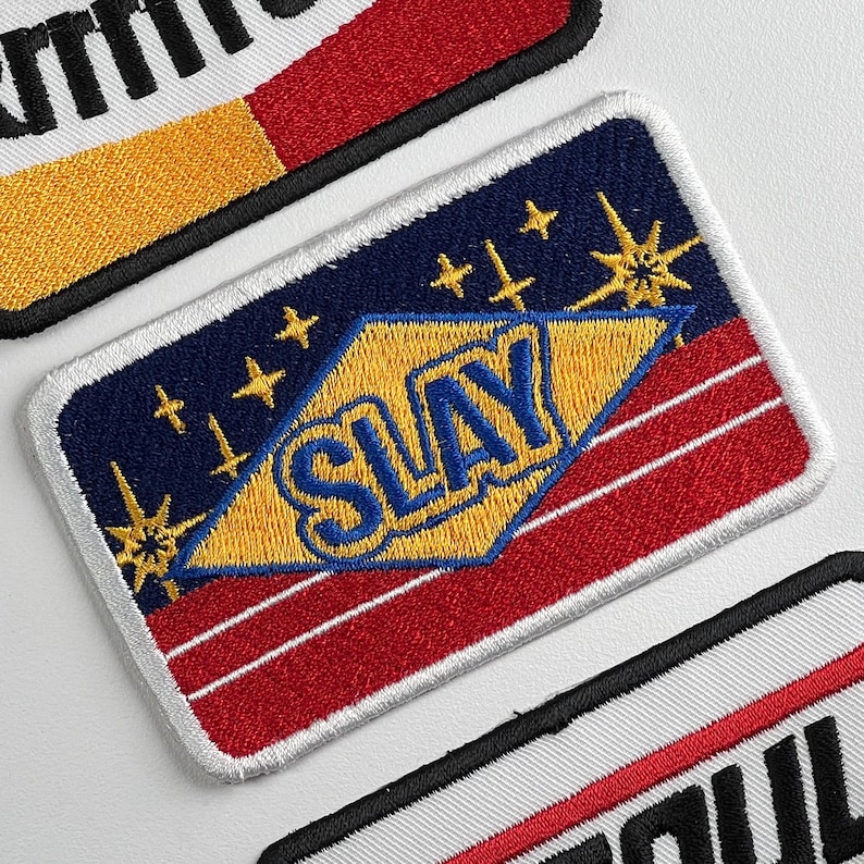 Rumi's SLAY Embroidered Patch Kpop Demon Hunters-inspired 3.5" X 2.25 ...