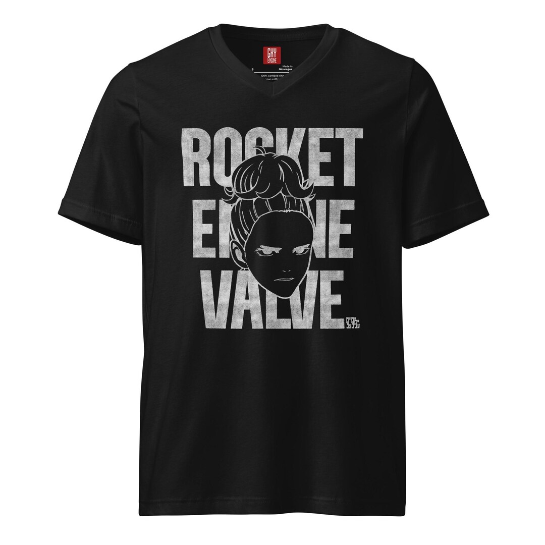 Rocket Engine Valve Momo Ayase V-neck Tee (negative) Anime Quote Meme ...