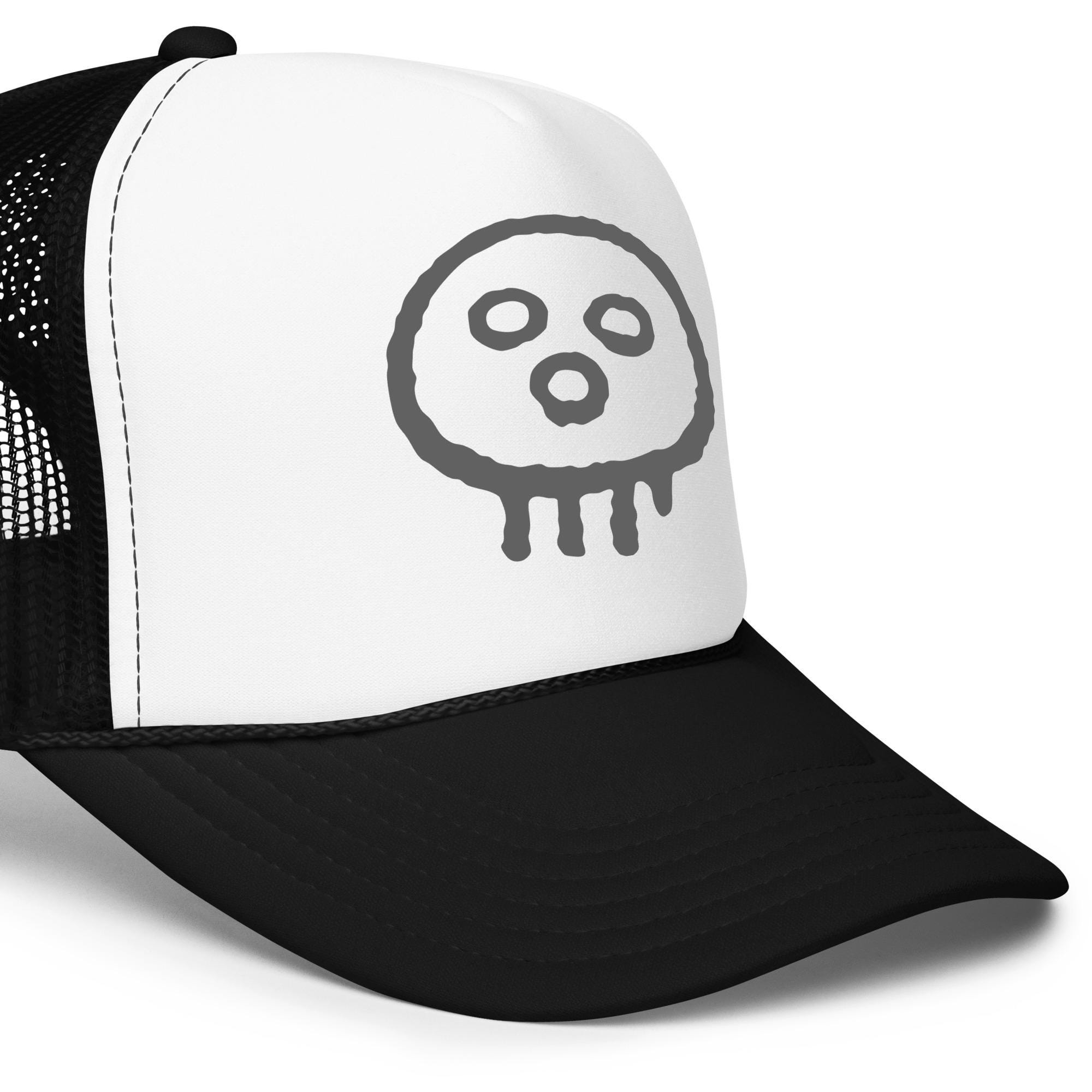Acht Side Order Foam Trucker Hat for Cosplay! Black & White Trucker ...