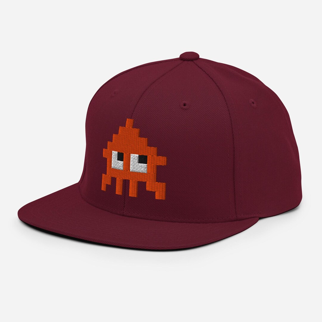 Squidvader Cap Snapback Hat (default/orange) - Etsy