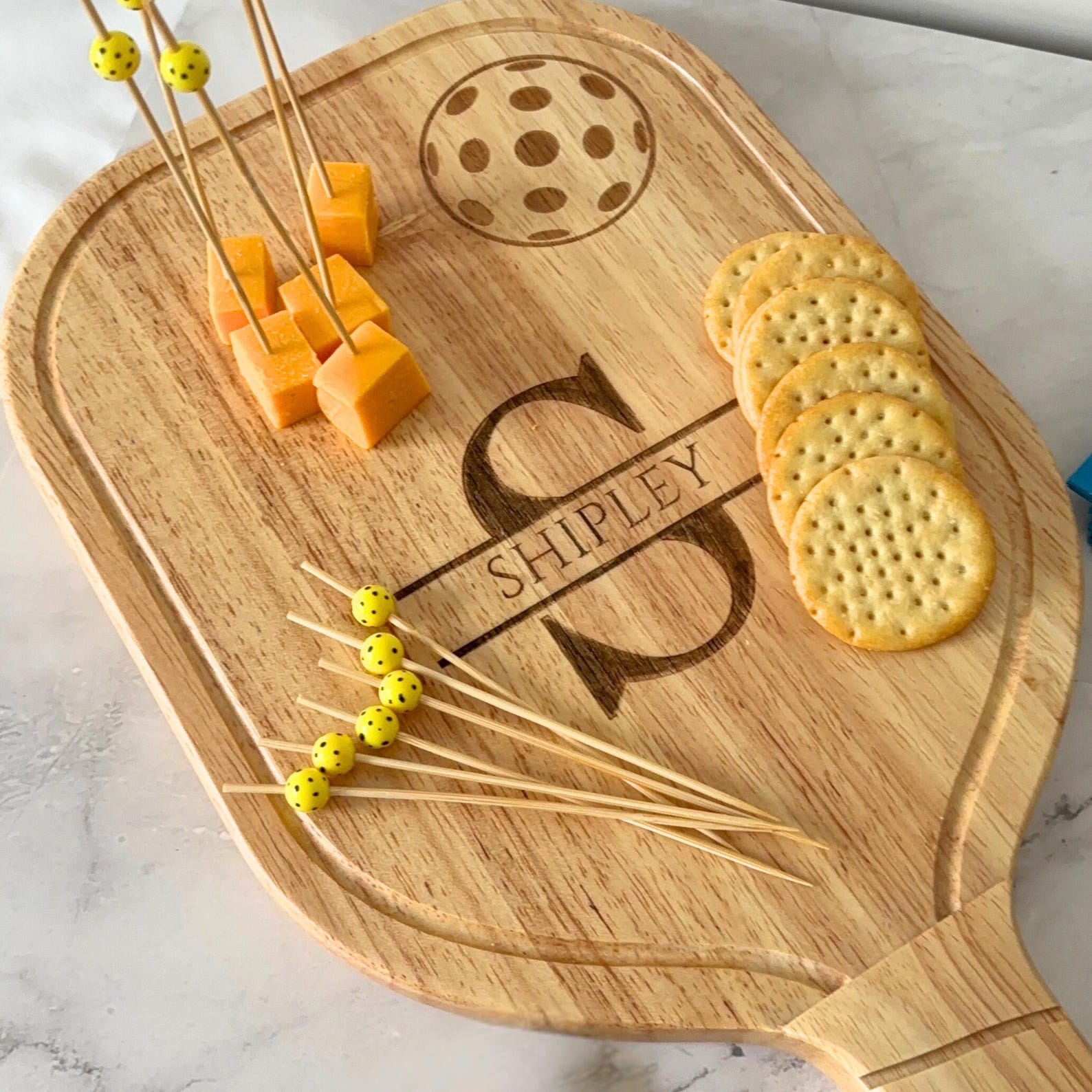 Personalized Pickleball Charcuterie Board Pickleball Gift Pickleball ...