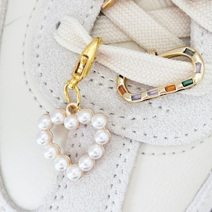 Heart Shoe Charm for Laces Gift Girl Accessories Woman Sneaker Charms ...