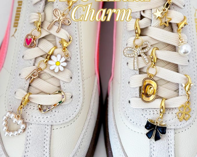 Shoe Charms, Shoe Lace Charms, Gold Charms, Charms for Shoes, Shoelace ...