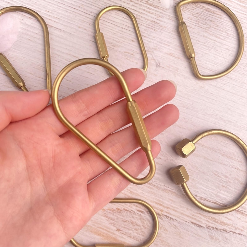 Brass Keychain - Etsy