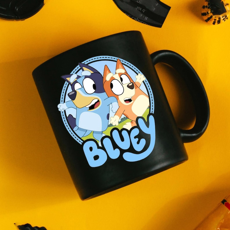 Bluey and Bingo Mug, Bluey Mug, Bluey Chilli Heeler Mug, Funny Bluey ...