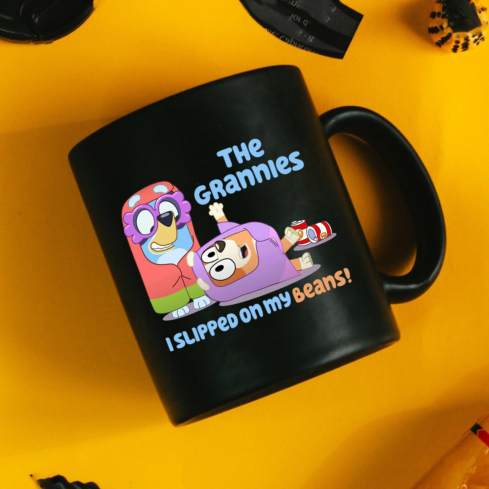 Bluey Mug, I Slipped on My Beans Mug, Janet and Rita Mug, Bluey and ...