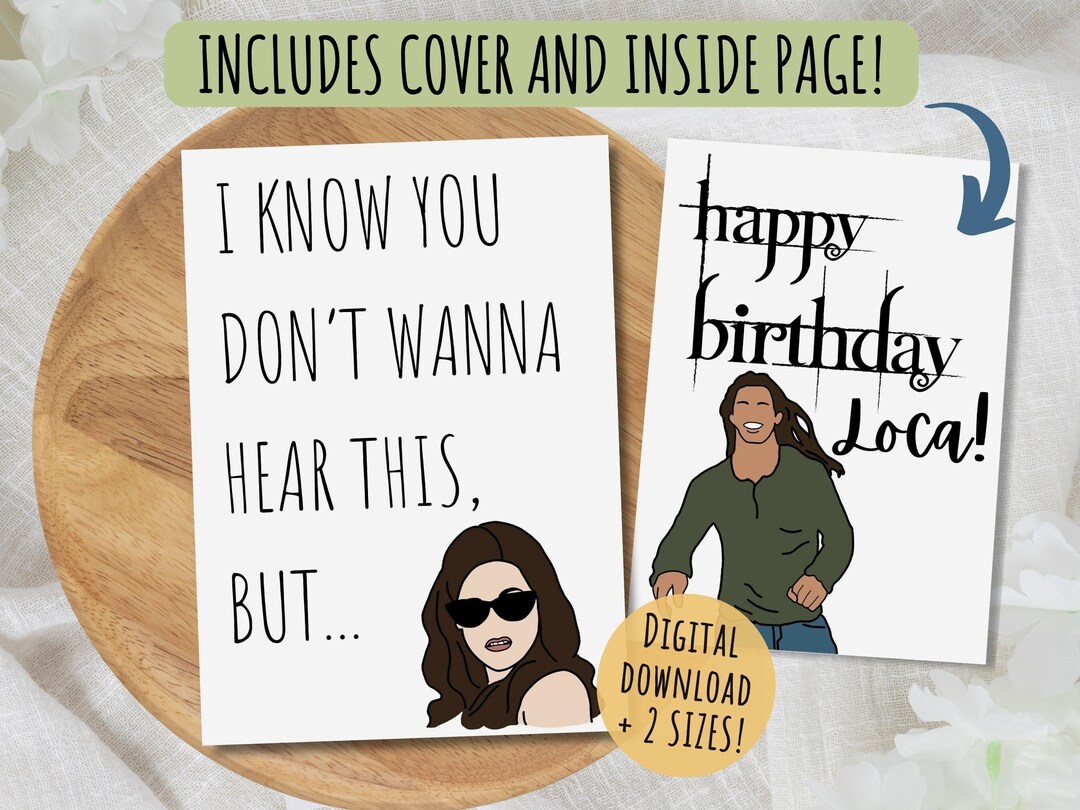 Happy Birthday Loca Card, Where the Hell Have You Been Loca, Shy ...