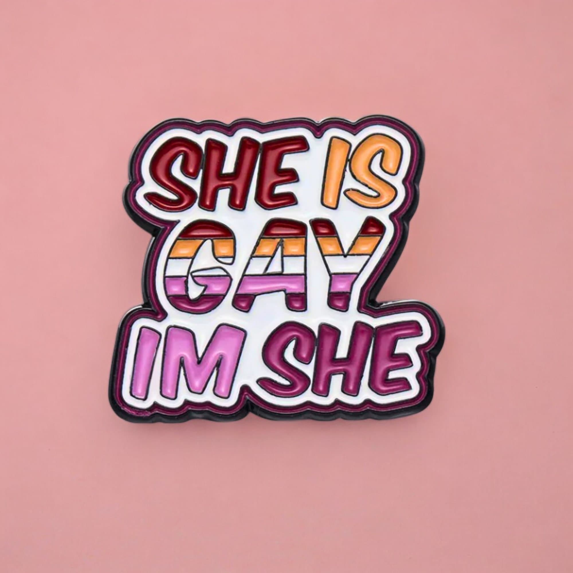 Lesbian Pins LGBT Flag Pin, Pride Festival Queer LGBTQIA, Accessories ...