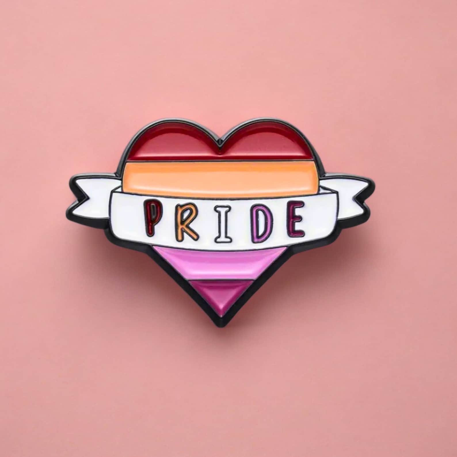 Lesbian Pins LGBT Flag Pin, Pride Festival Queer LGBTQIA, Accessories ...