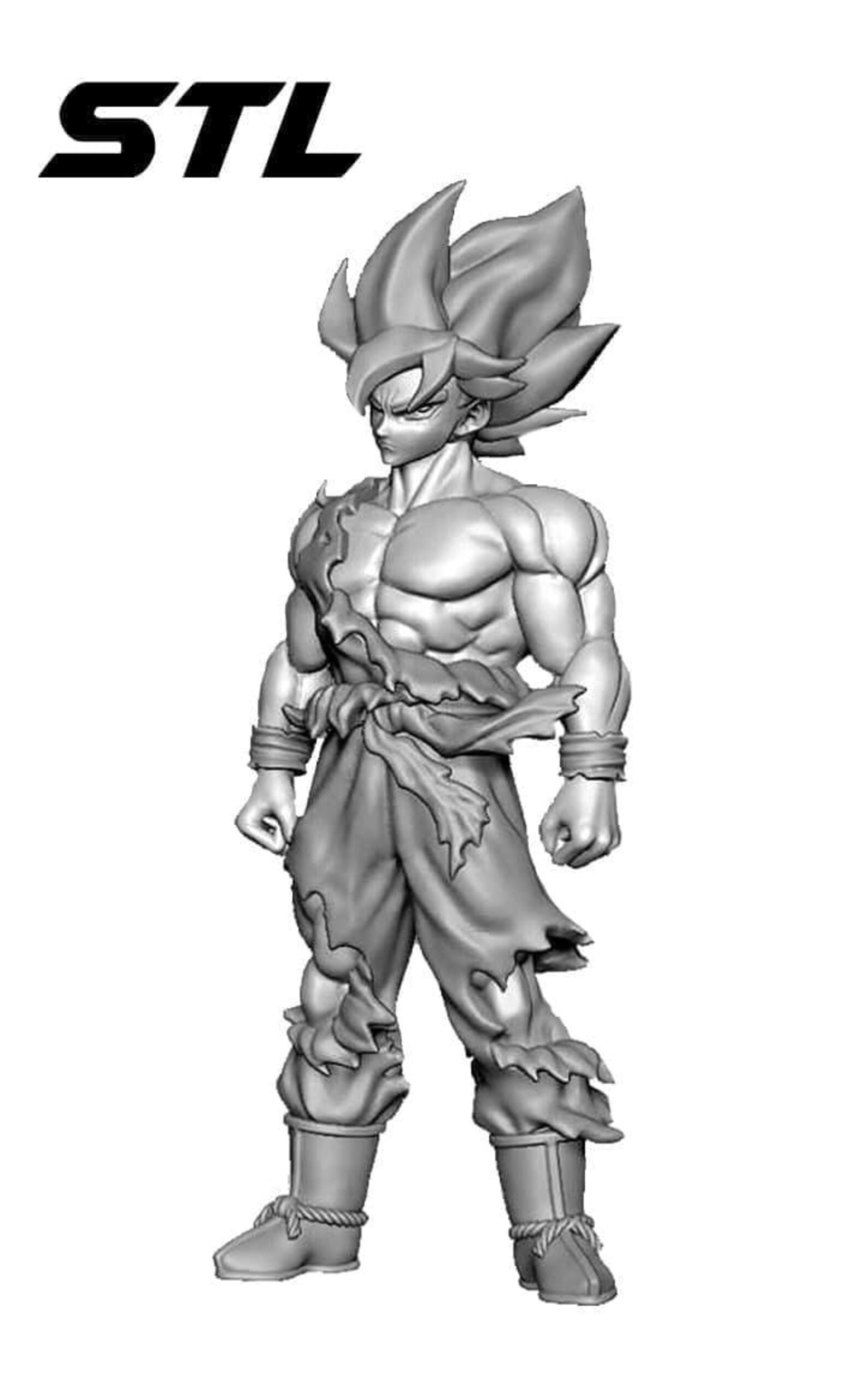 Statuetta Goku Super Saiyan da stampare in 3D FDM o SLA - Etsy Italia