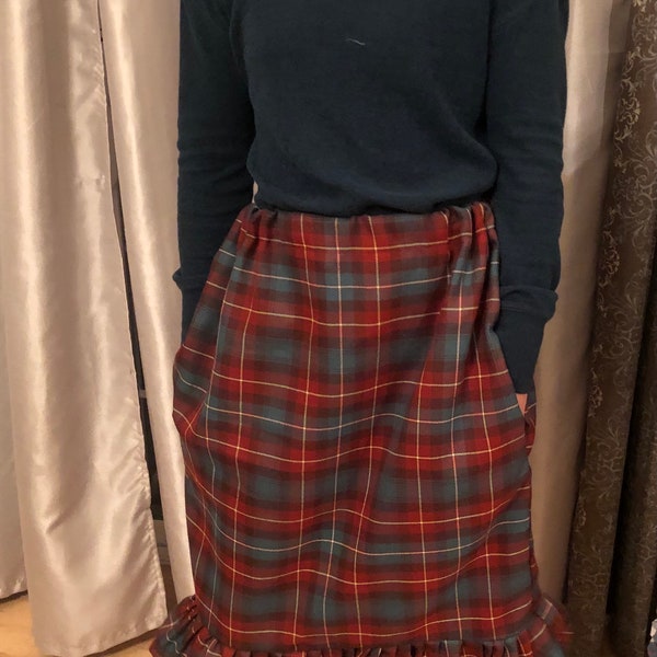 Plaid Maxi Skirt - Etsy