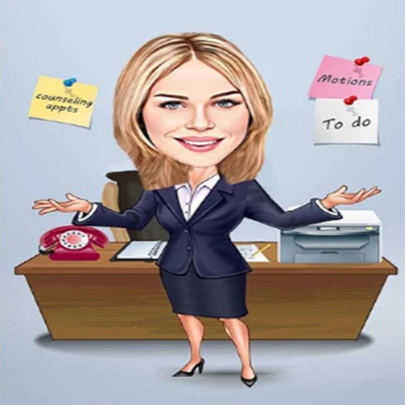 Custom Female Boss Cartoon Portrait, Boss Portrait, Gifts for Boss ...