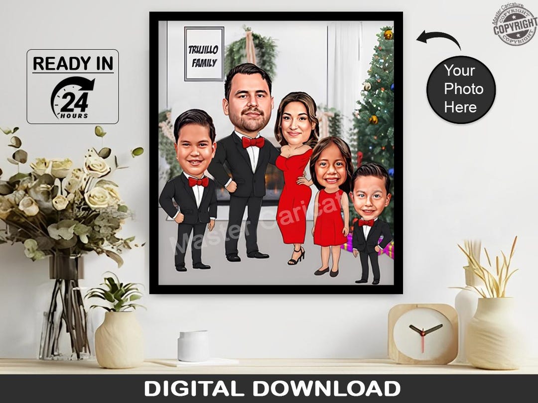Custom Beautician Cartoon Portrait: Beauty Salon Gift (digital Download ...