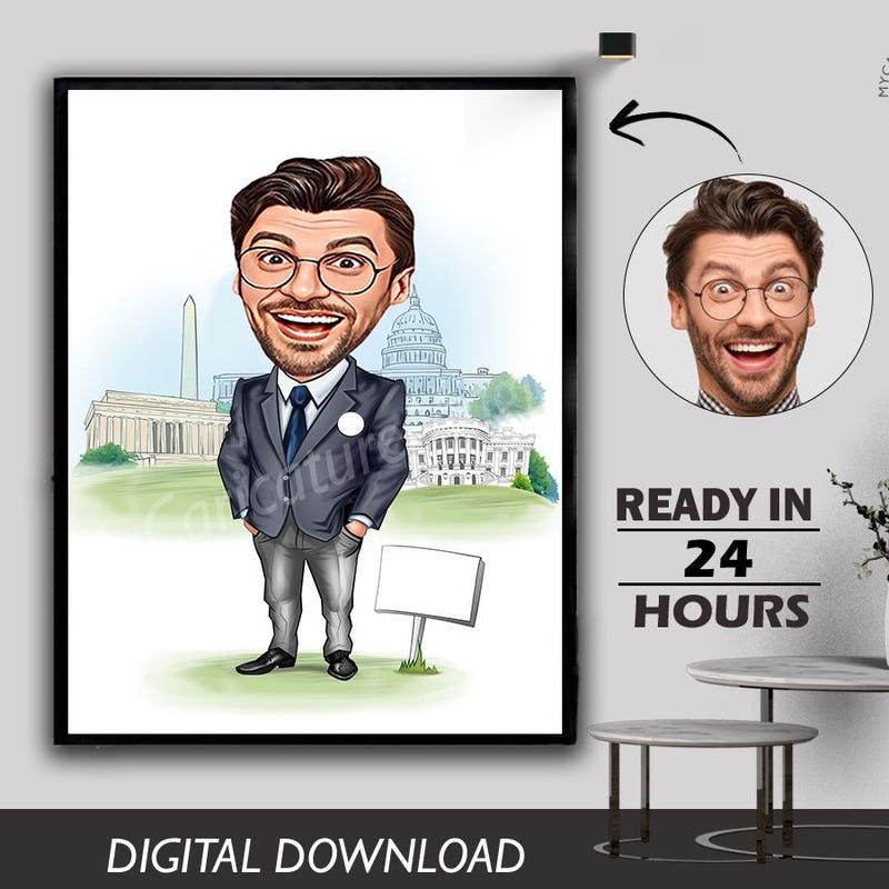Custom Caricature - Etsy